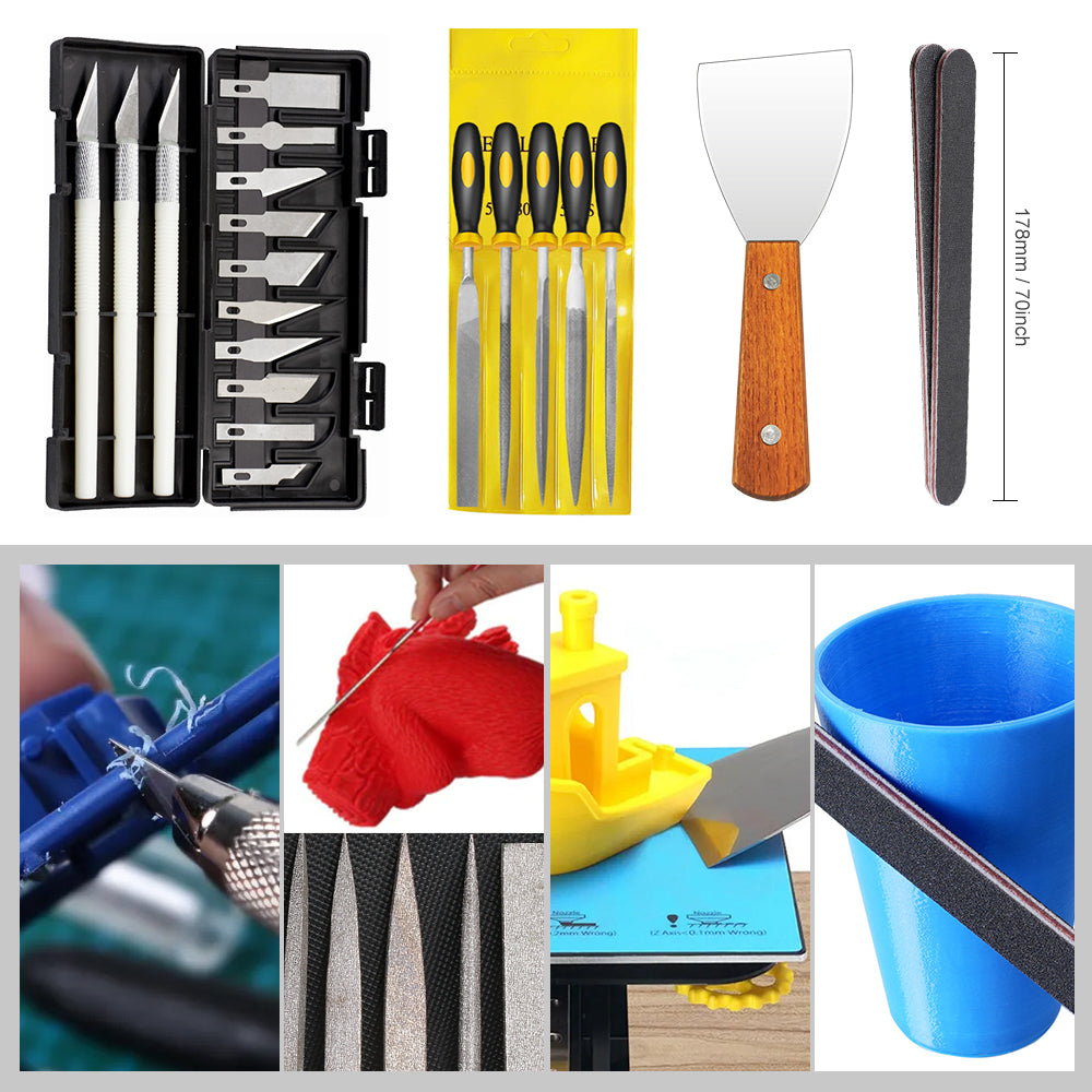 3D Printer Cleaning Kit, Multi-Purpose Pro Grade 3D Printer Tool Kit ...