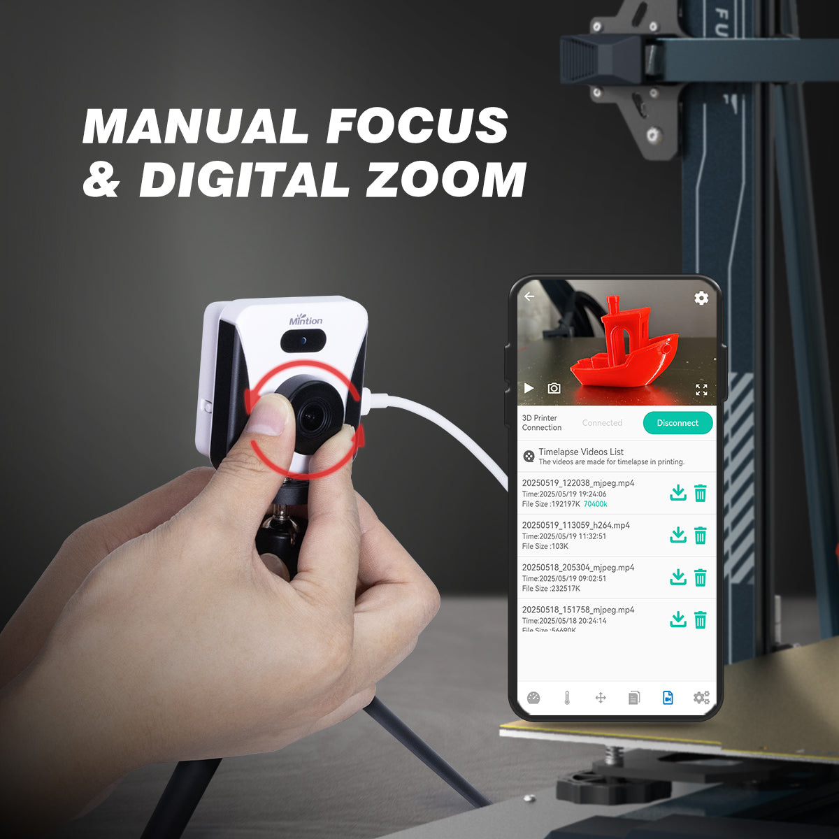 Mintion Beagle V3 3D Printer Camera for Klipper System