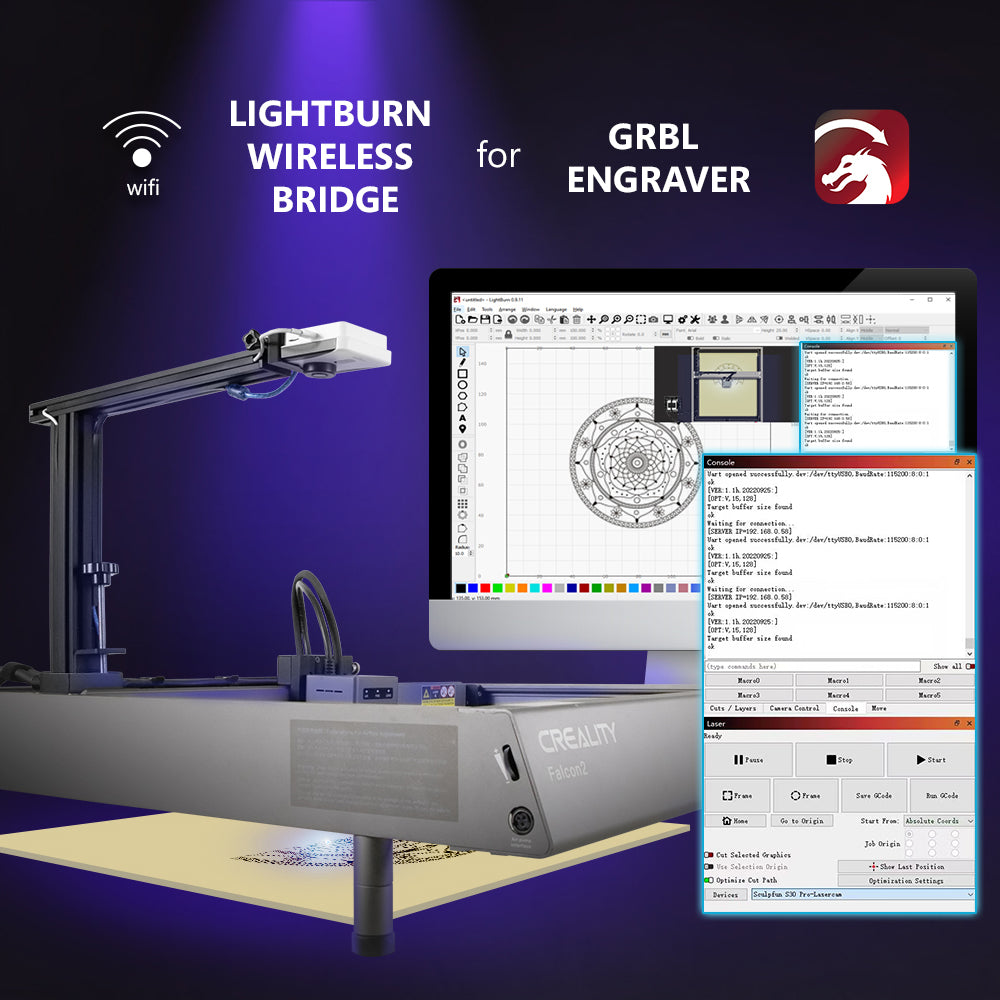 Mintion Lightburn Wireless Camera – Precision for Laser Engravers ...